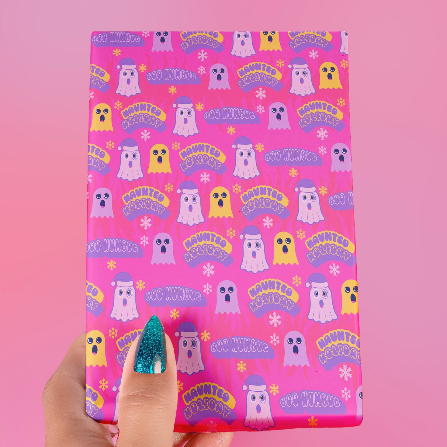 Ghost Christmas Wrapping Paper – Honey Dazed
