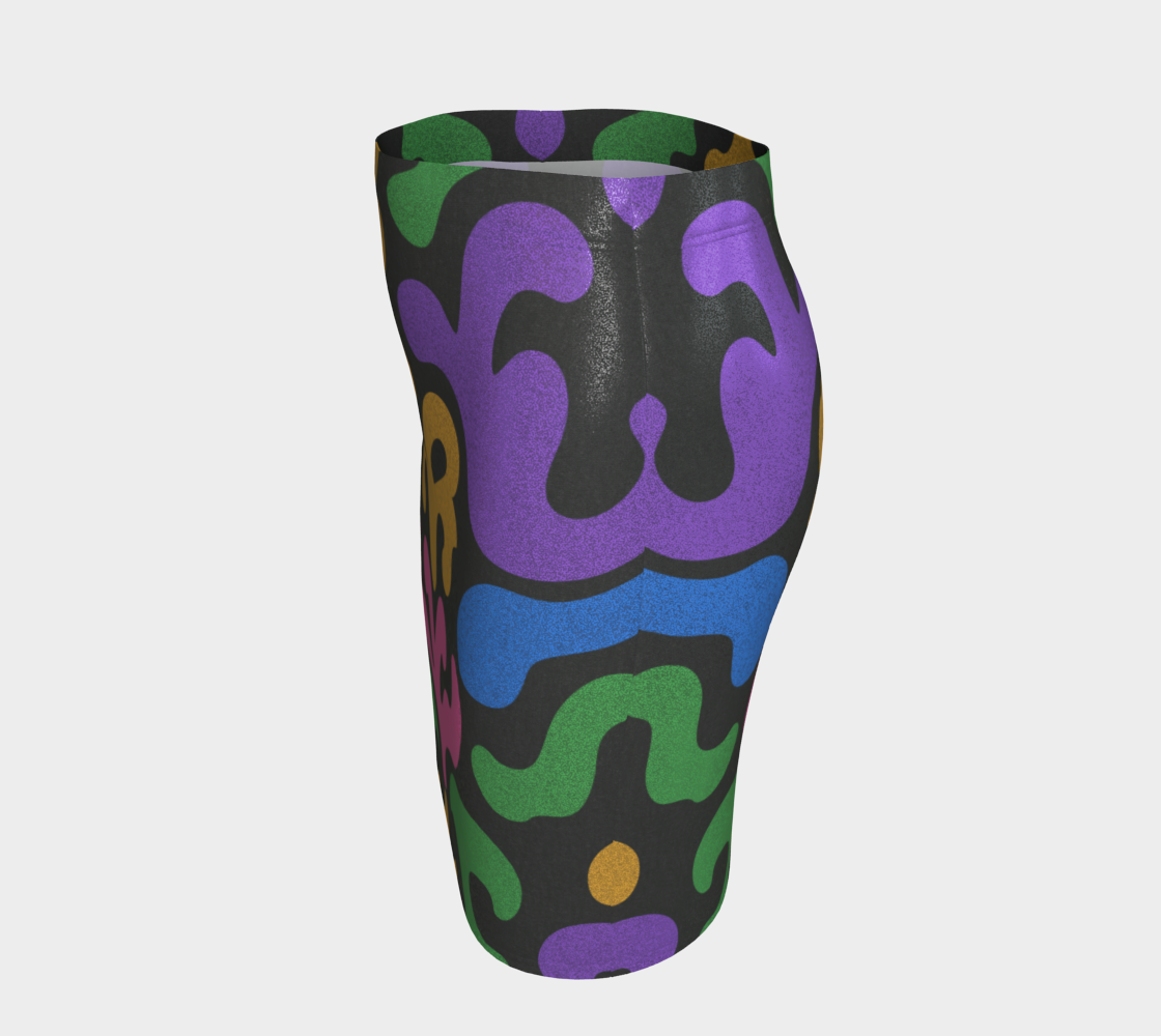 Psychedelic Abstract Damask Mini Skirt: UV Reactive Rave Bodycon ...